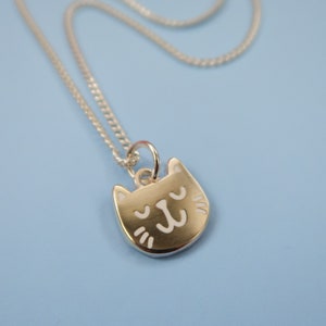 Itty Bitty Silver Kitty Necklace - Silver Plated Cat Pendant - Etsy