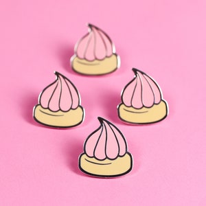 Pastel Iced Gem Biscuit Enamel Pin / Pin Badge - Flair - Enamel Badge ...