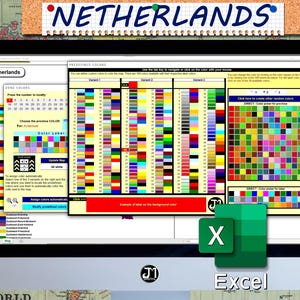 Netherlands Map: Excel Template With Macros (digital Download) - Etsy