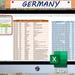Germany Map With Provinces for Excel (digital Download) - Etsy