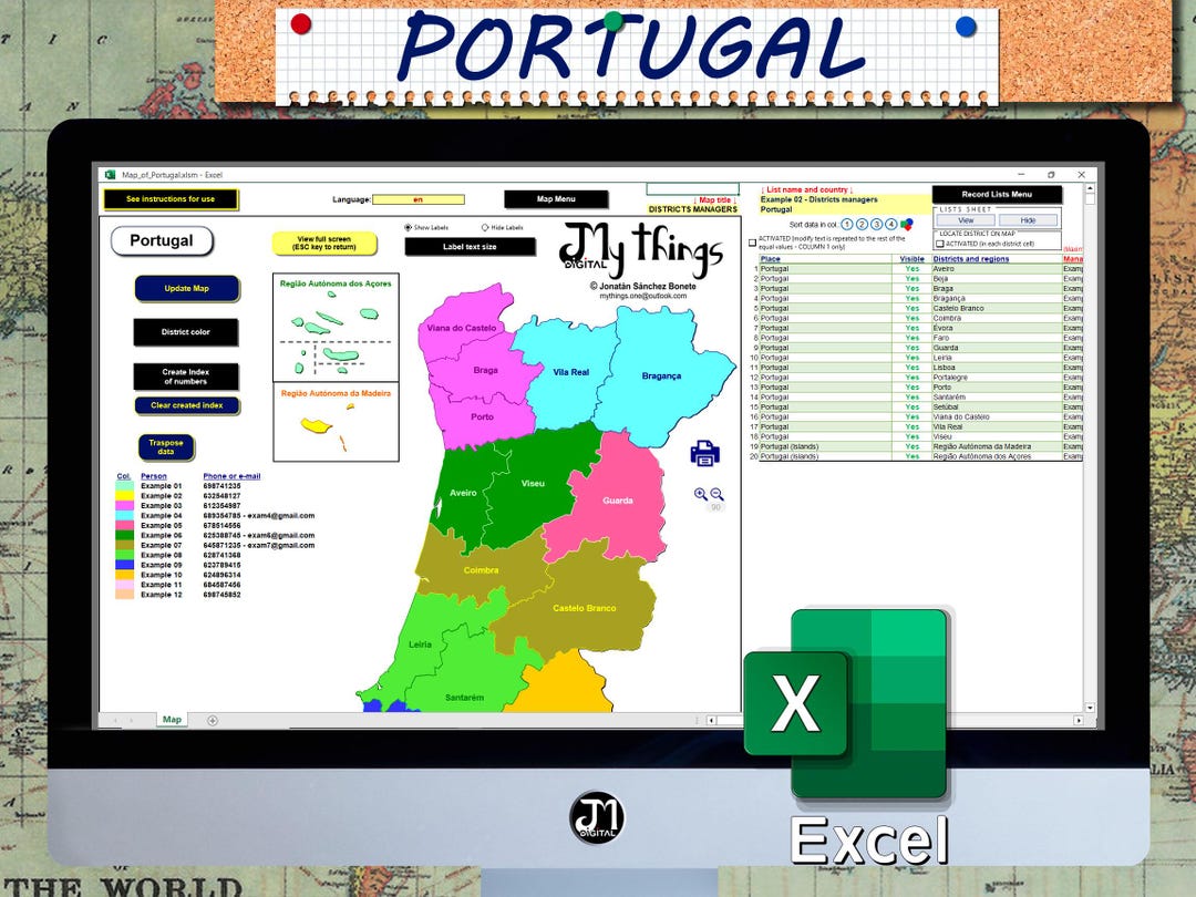 Portugal, Map of Portugal, Geography, Regions of Portugal, Districts of ...