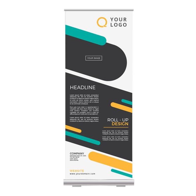 Custom Retractable Vinyl Banner | Trade Show Display, Portable Sign - Etsy