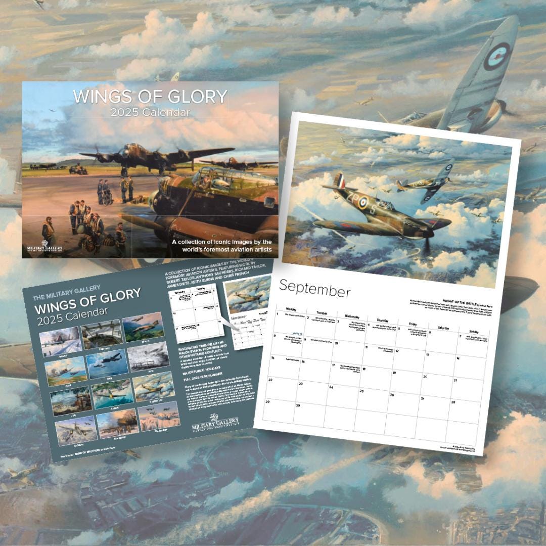 2025 WW2 Aviation Art Calendar | A4 Wall Calendar | Historical Military ...