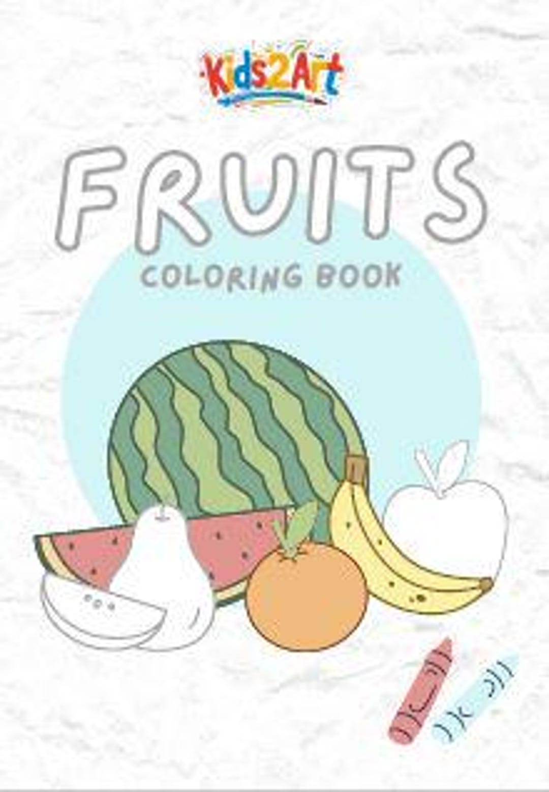 Fruit Coloring Book for Kids. Twenty One Pages of Coloring Fun. - Etsy