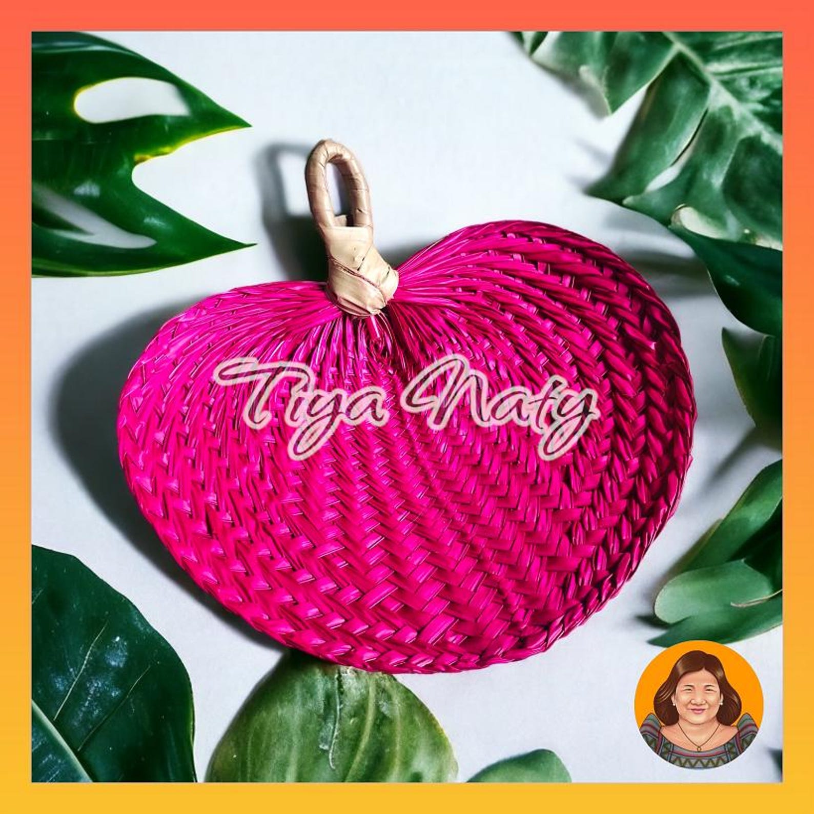 TIYA NATY Anahaw Native Handheld Fan Simple Wedding Souvenir Giveaways ...