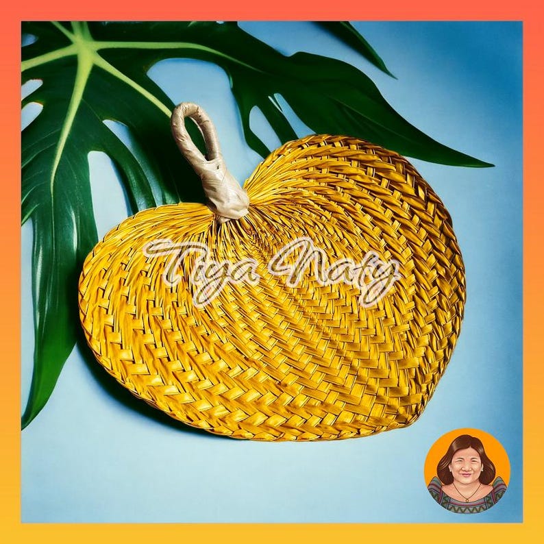 TIYA NATY Anahaw Native Handheld Fan Simple Wedding Souvenir Giveaways ...