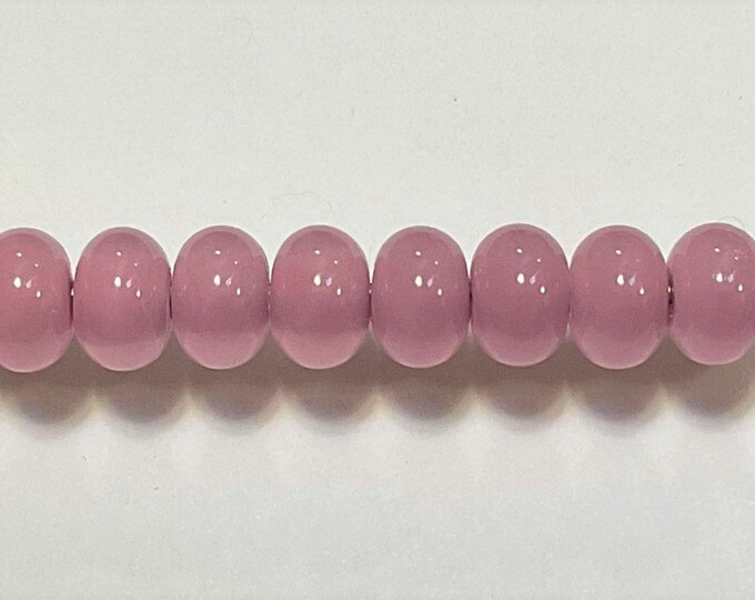 10mm Range, Doll House Milky White Core heart, Tom's Lampwork ...