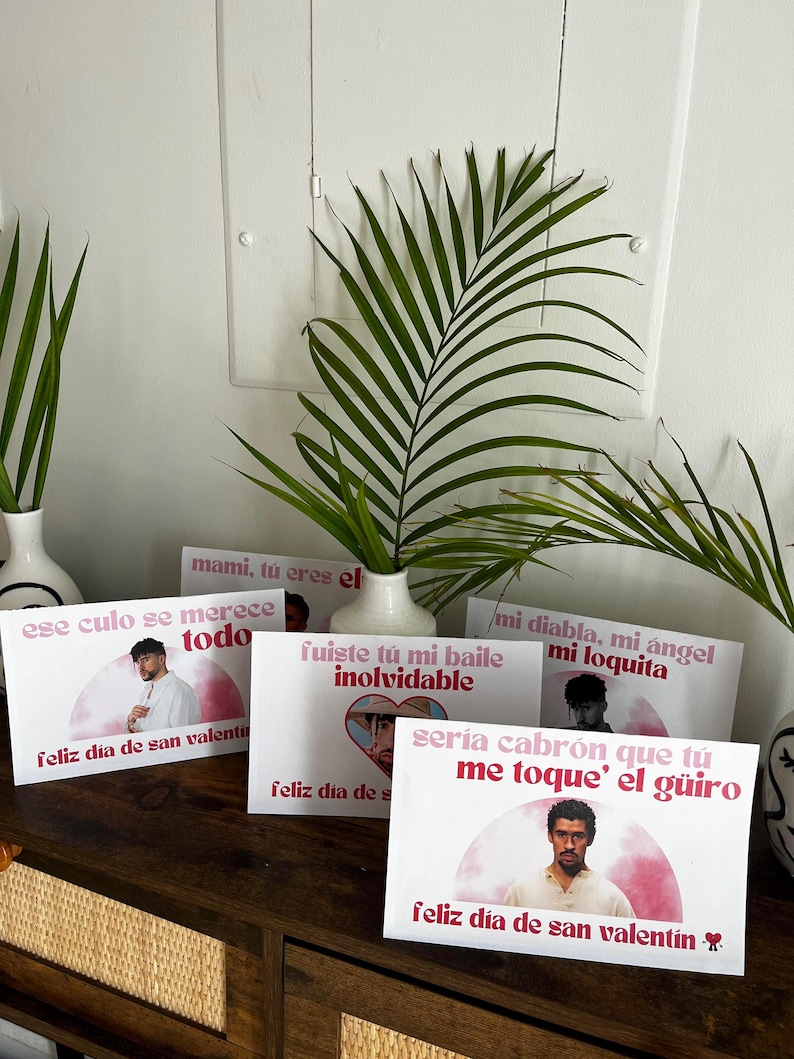 Printable Bad Bunny Valentine's Day Cards - Cartas Del Día De San ...