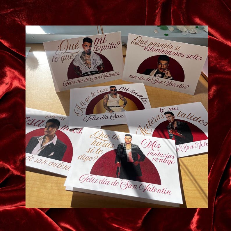 Printable Rauw Alejandro Valentine's Day Cards - Cartas Del Día De San ...