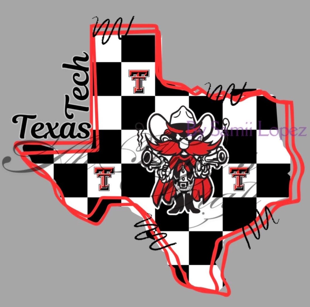 Checkered Texas PNG File Tech Texas - Etsy