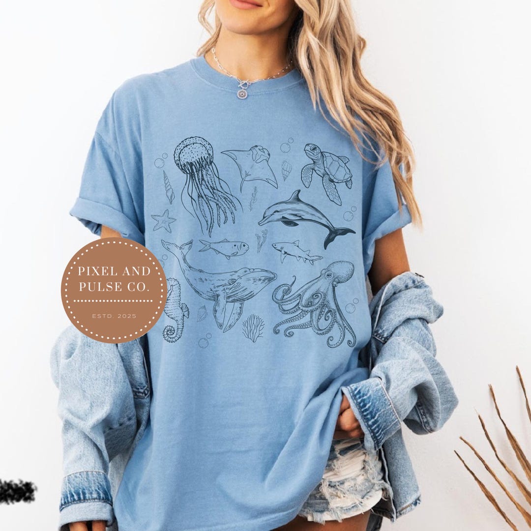 Sea Life PNG: Underwater Animals Digital File (sublimation, DTF) - Etsy