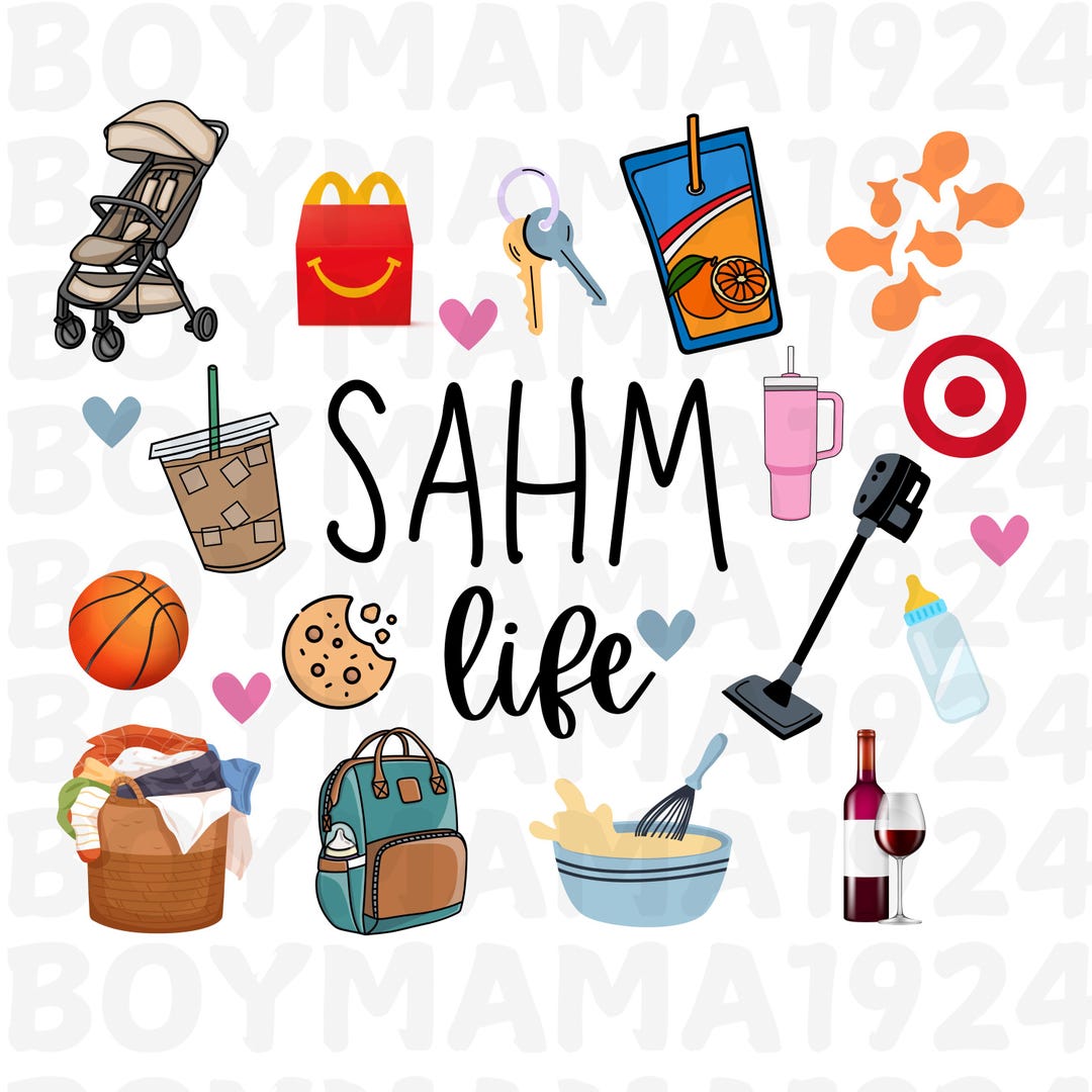 SAHM PNG, Stay at Home Mom Png, Png, Sahm Download, File for ...