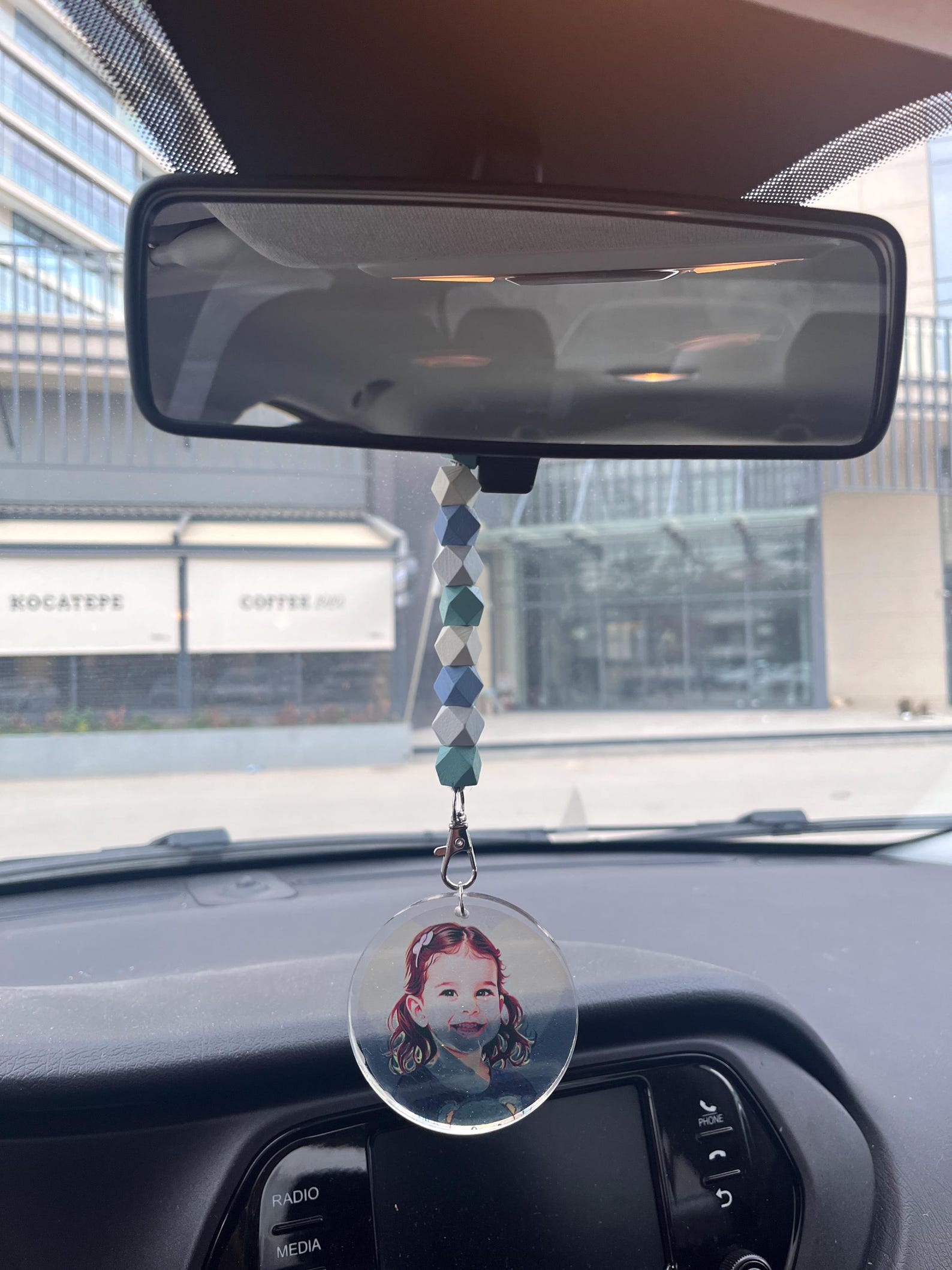 Personalized Photo Car Ornament, Hanging Ornament,car Mirror Hanging ...