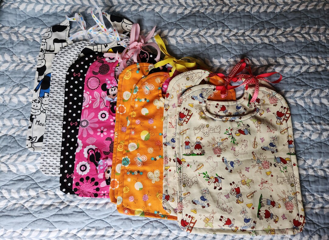 Handmade Baby Bibs Set of 2 - Etsy