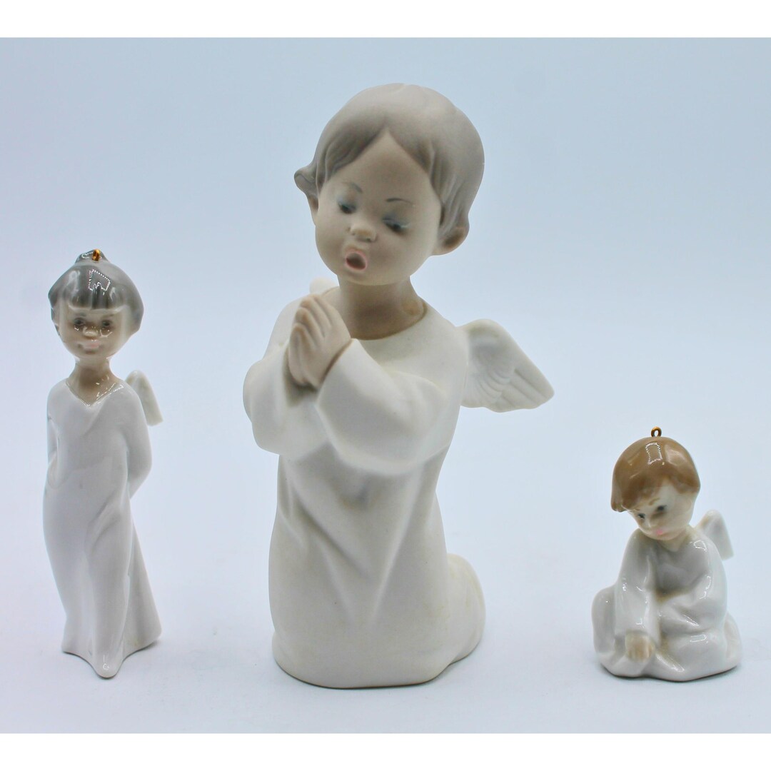 Lladró Lot of 3: Angel Child & Mini Angels Small Chip - Etsy