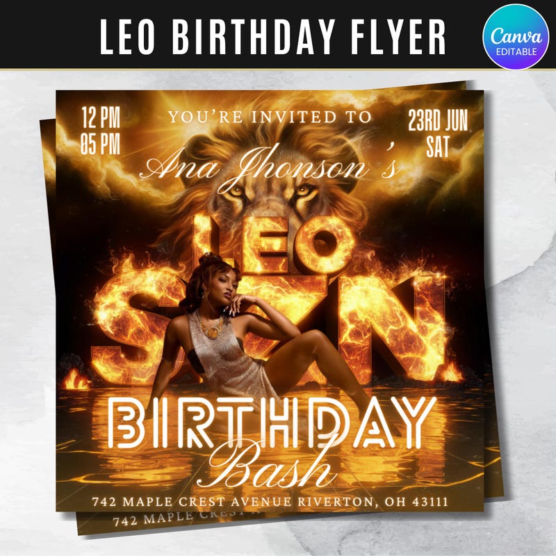 Leo Bash Party - Etsy