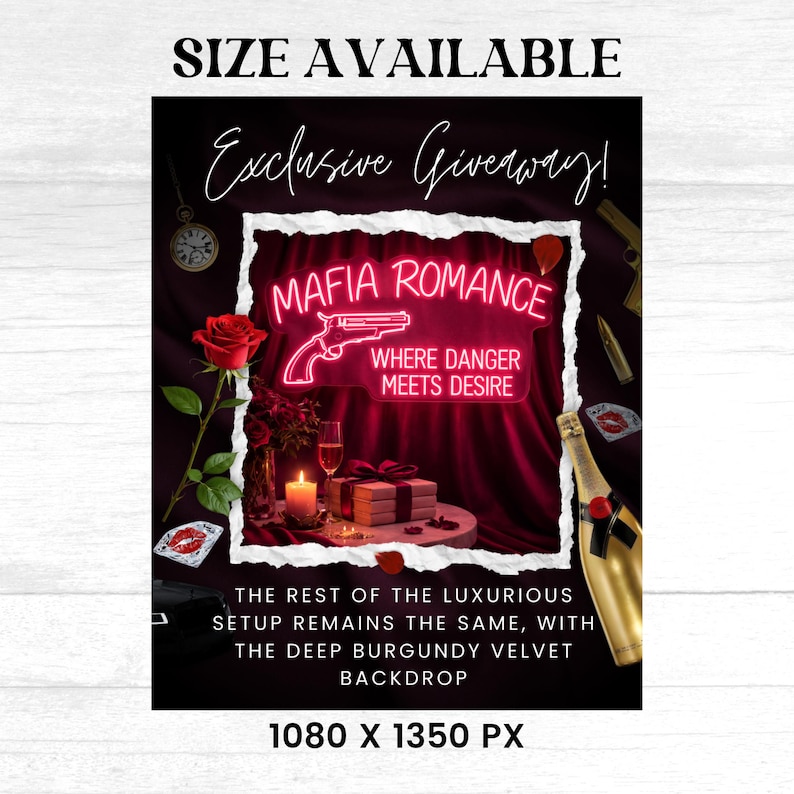 Mafia Romance Author Instagram Template Bundle, Book Marketing Canva ...