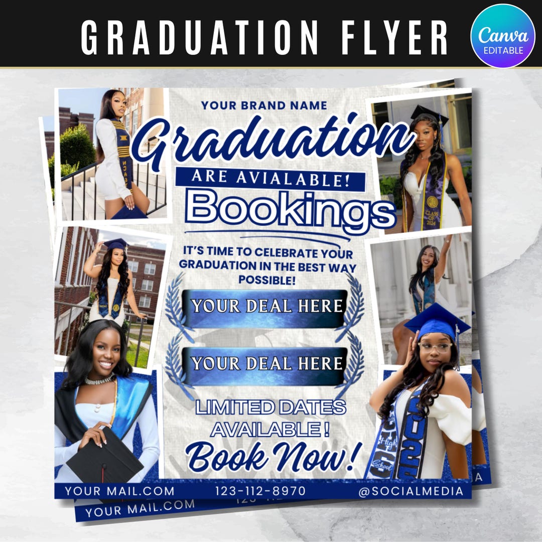 Graduation Booking Flyer, Graduation Special Flyer, Graduation Deals ...