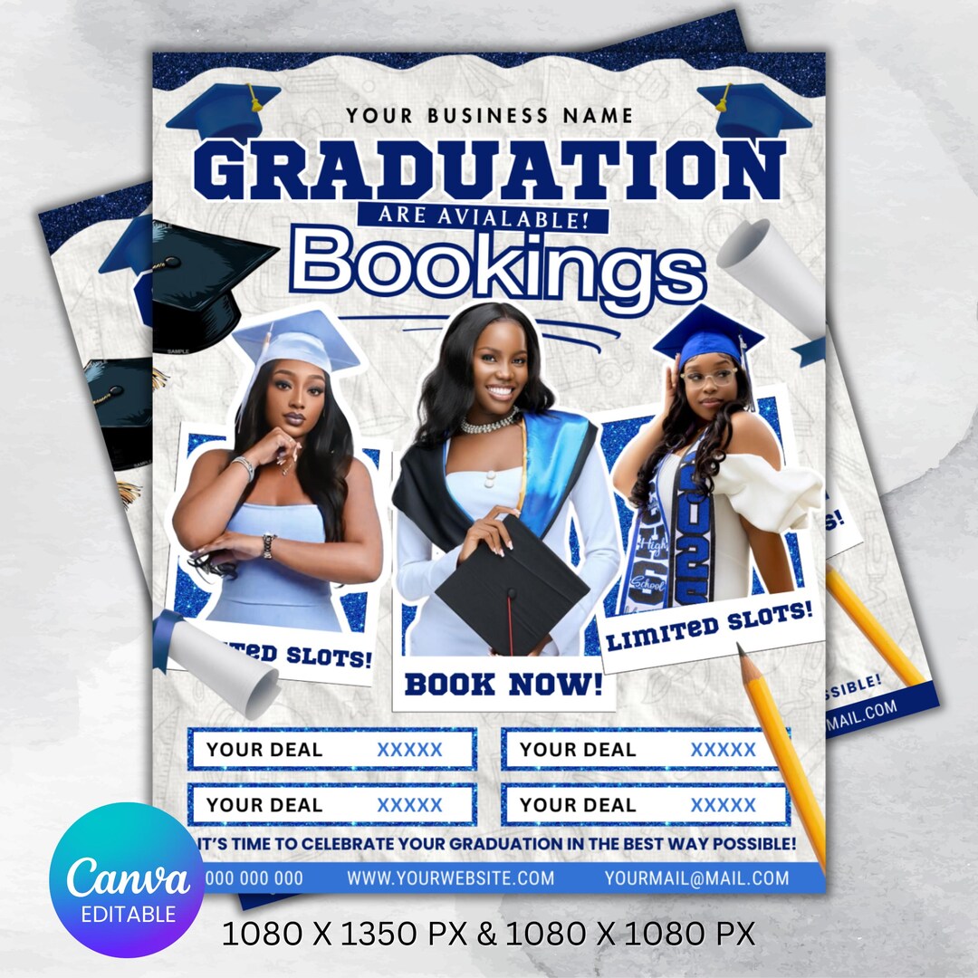 Graduation Booking Flyer, Graduation Special Flyer, Graduation Deals ...