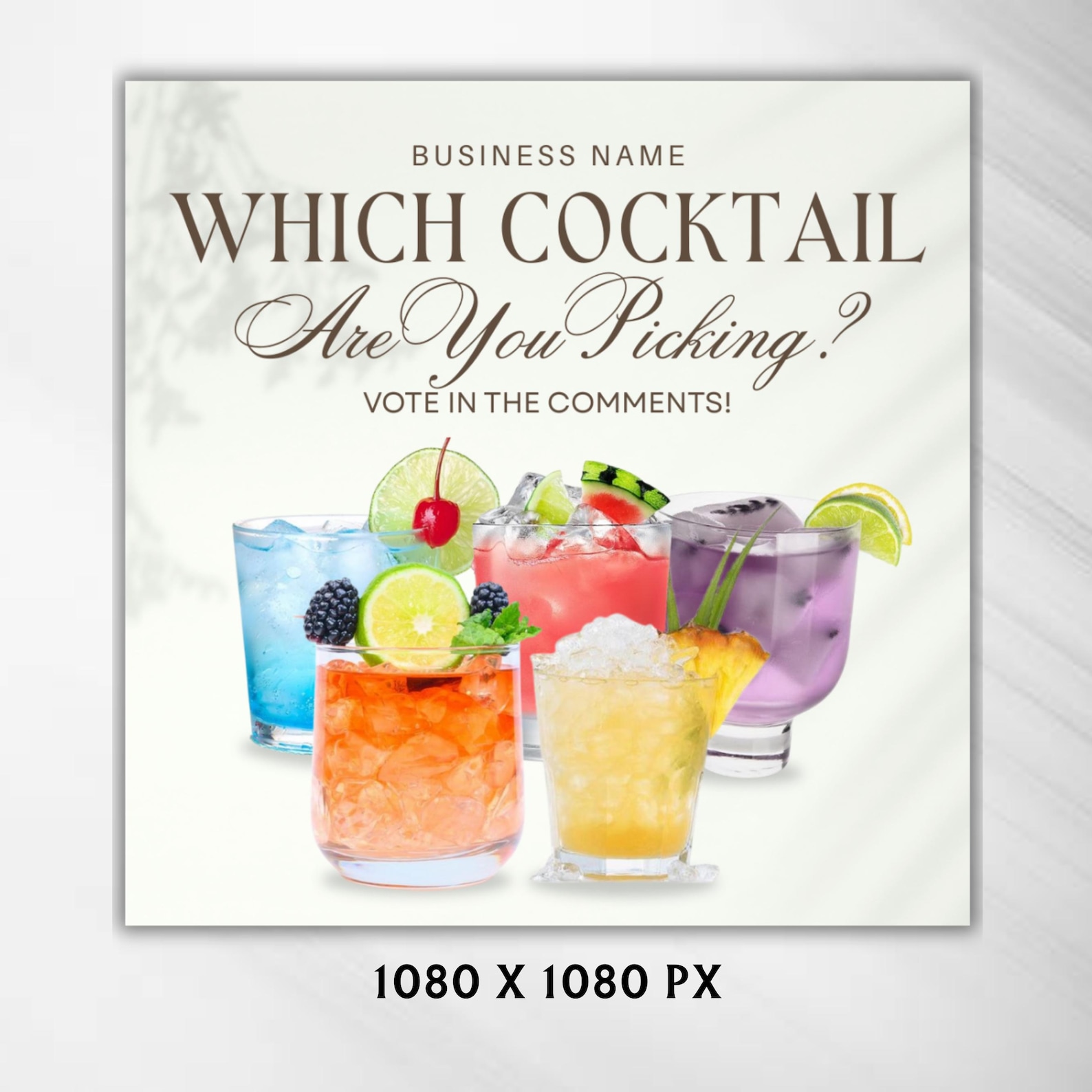 Mobile Bar Instagram Templates, Bartender Social Media Posts, Wedding ...