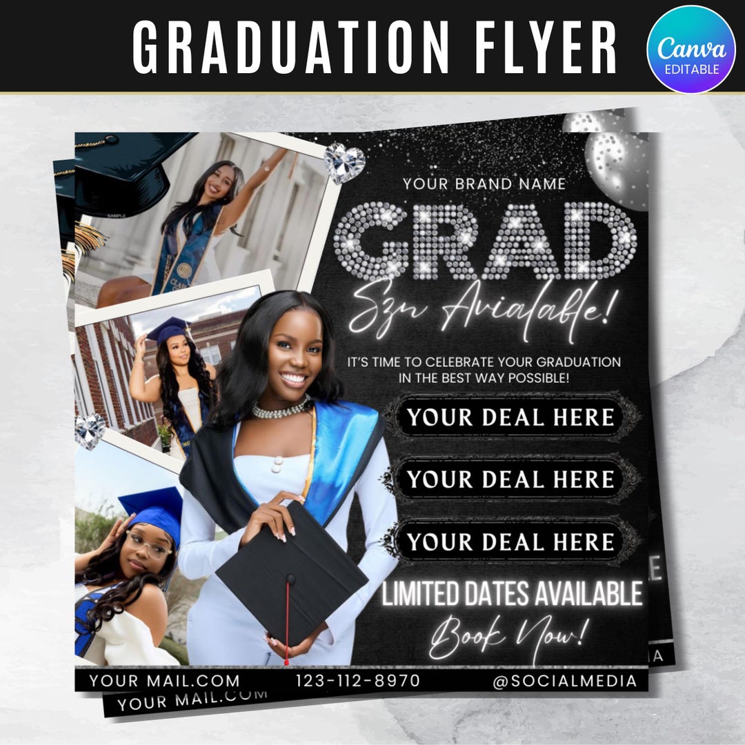 Graduation Booking Flyer, Graduation Special Flyer, Graduation Deals ...