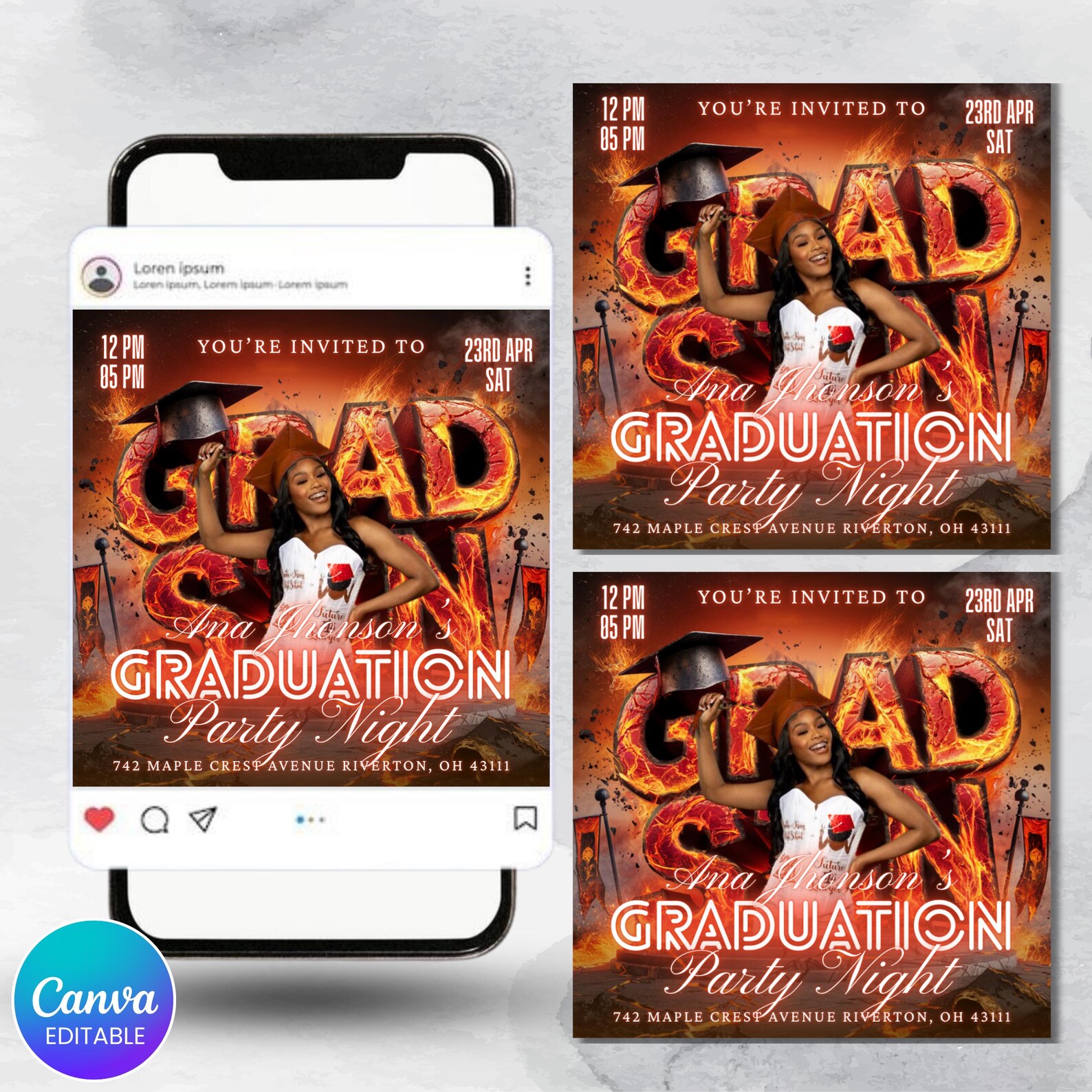 Graduate Flyer, Graduation Party, Graduation Invitation, Grad She Did ...