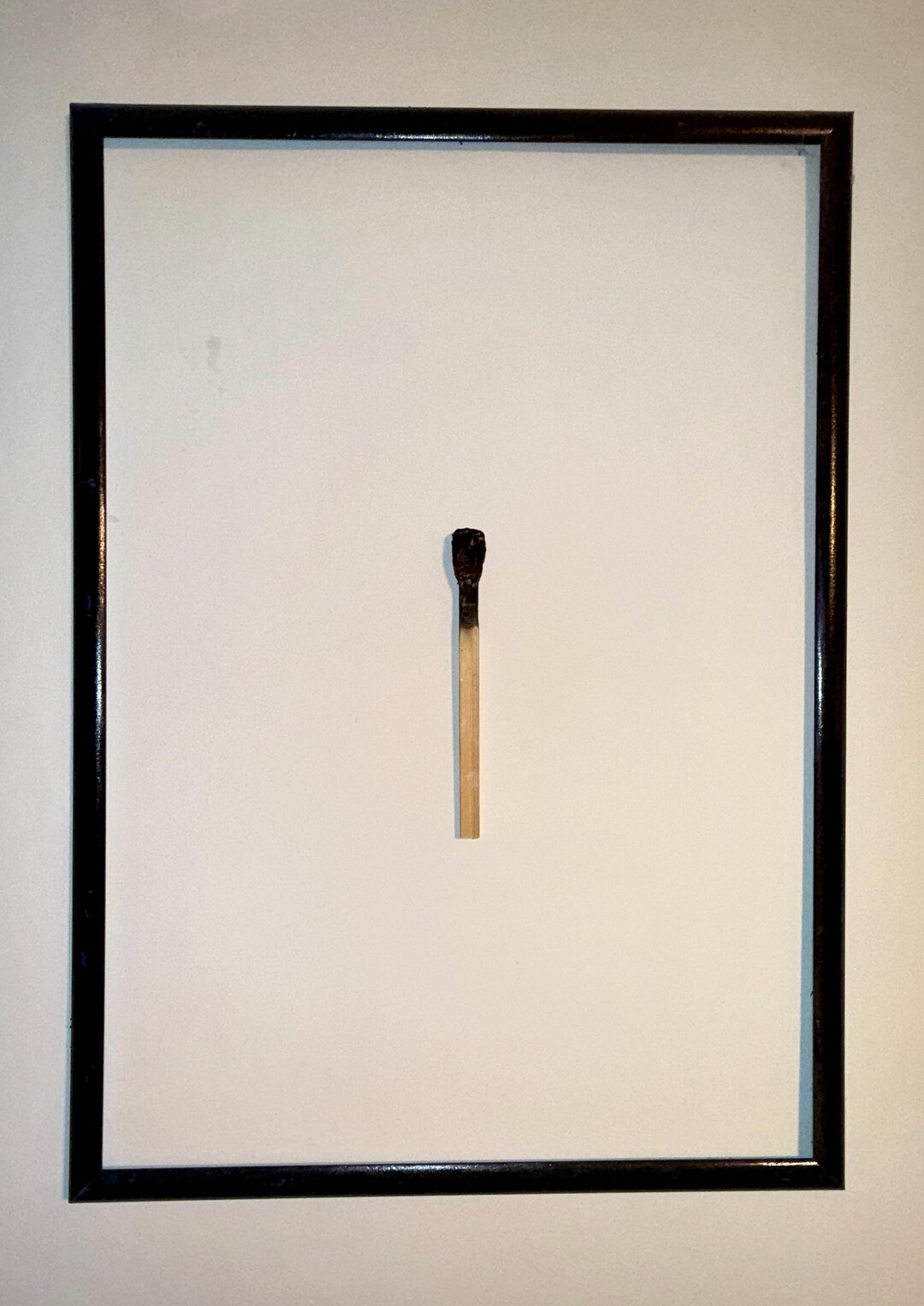 Oversized Burnt Matchstick Wall Art "burned Out" - Etsy