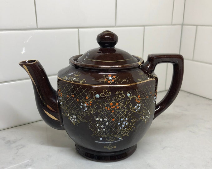 Vintage Teapot - Brown Ware Teapot - Vintage Brown Ware - Made in Japan ...