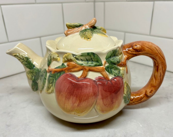 Vintage Apple Teapot - Vintage Teapot - Apple Teapot - 1991 CBK LTD ...