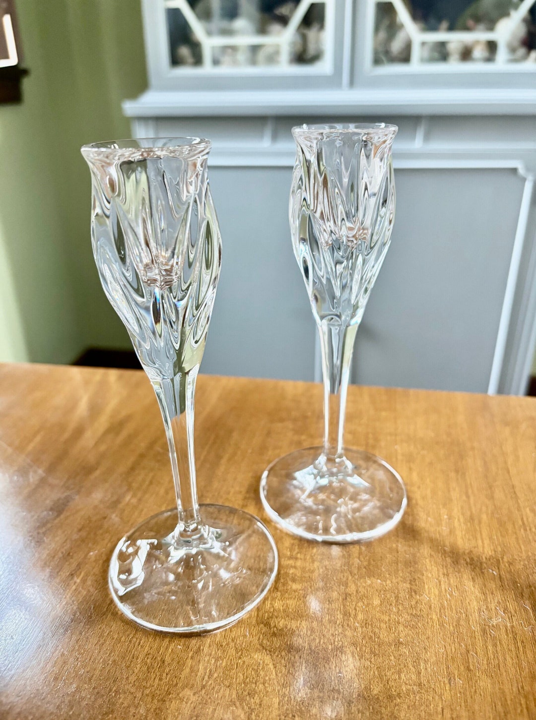 Gorham Candle Holders - Gorham Crystalites 6.5 Inch Star Blossom ...