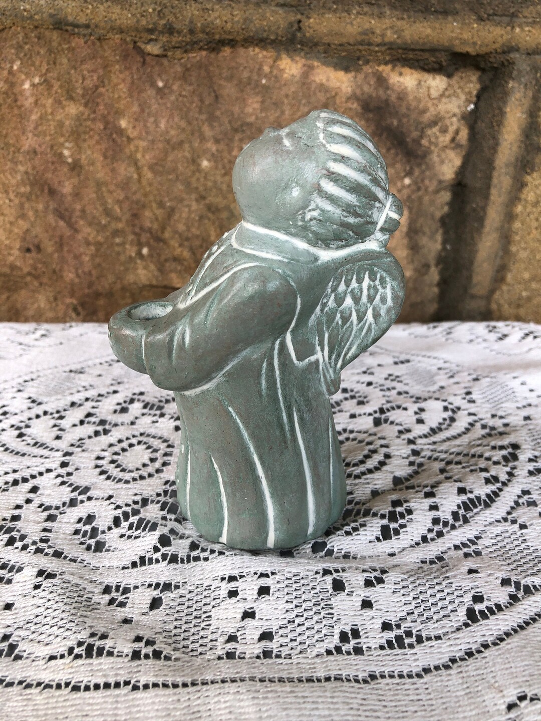 Isabel Bloom Angel Isabel Bloom Angel Candle Holder Candle - Etsy