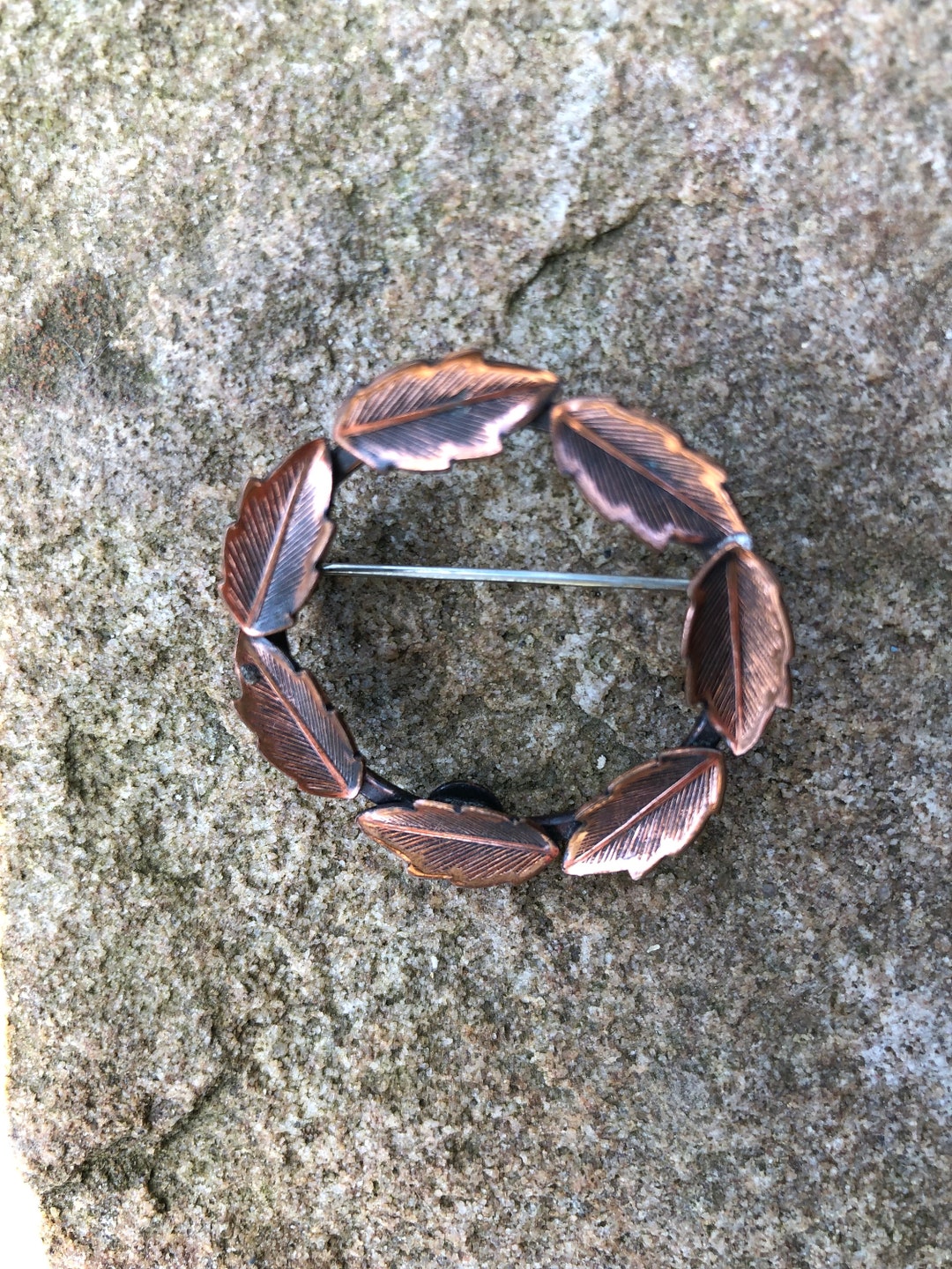Copper Leaf Pin Vintage Copper Pin Vintage Pin Vintage Brooch Copper ...