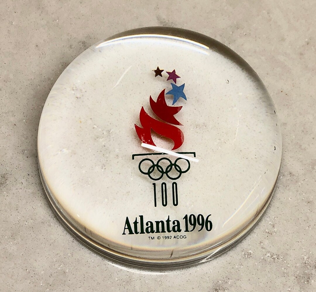 1996 Olympic Souvenir Olympic 1996 Memorabilia Olympic Paperweight ...