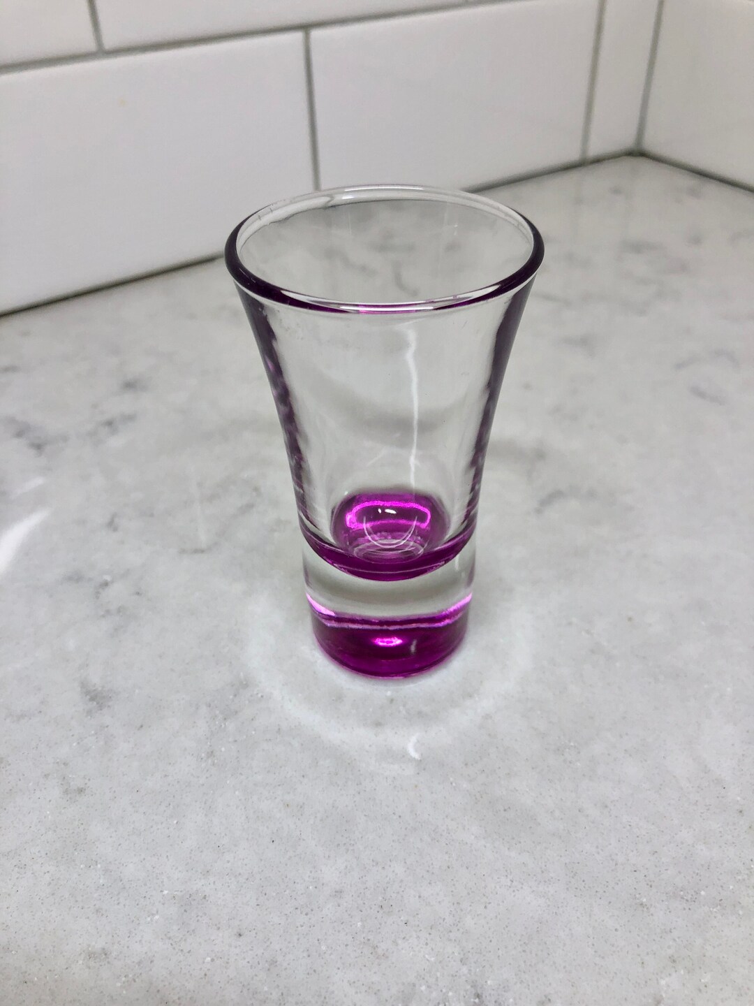 Vintage Hot Pink Base Shot Glass – Colorful Barware - Etsy