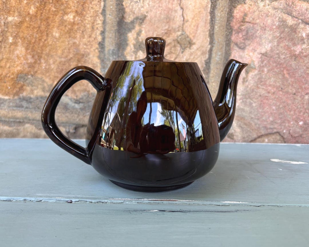 Brown Betty Teapot - Vintage Sadler Teapot - 2 Cup Teapot - Small Brown ...