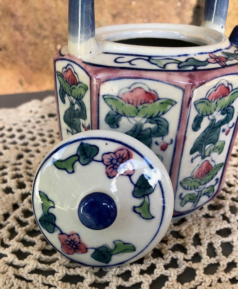 Vintage Ben Rickert Hand Painted Teapot – Single Serve Asian Decor - Etsy