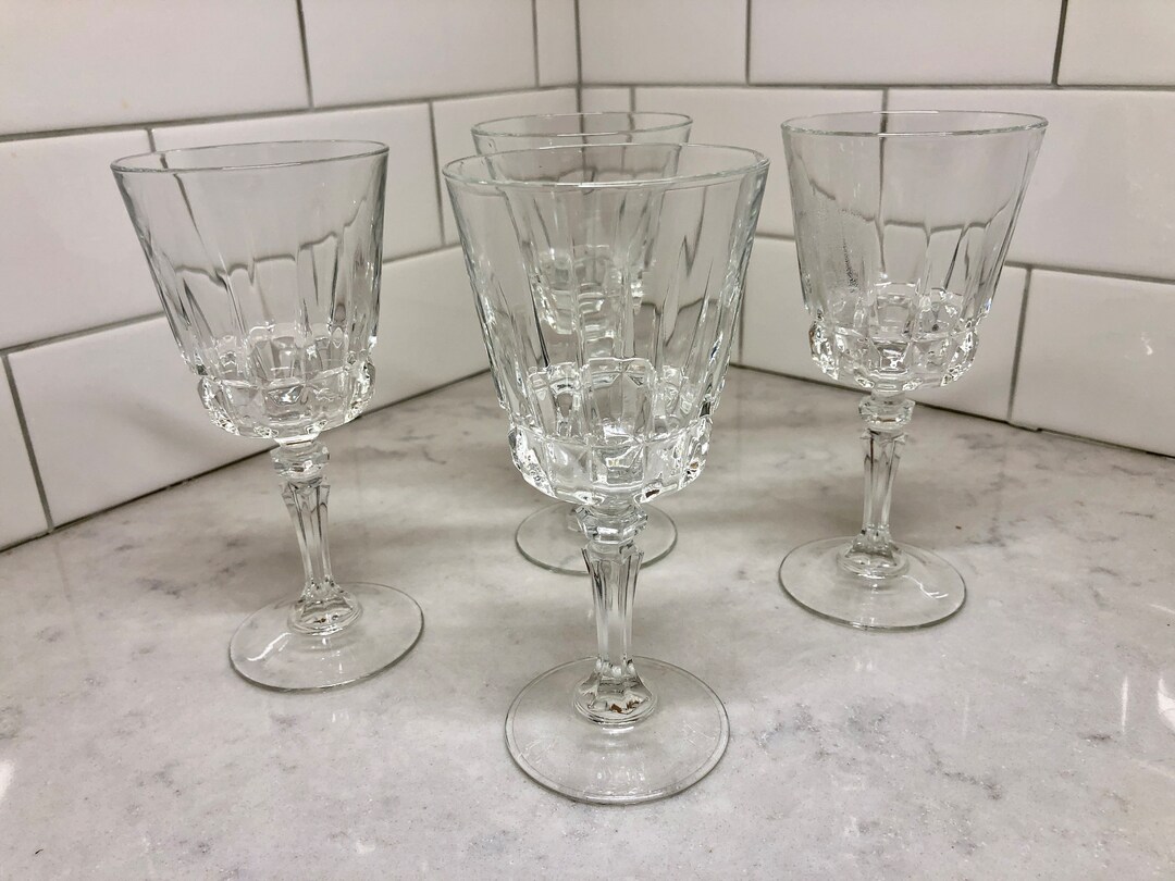 Vintage Stemmed Crystal Glassware Crystal Stemware Wine Glasses Stemmed ...