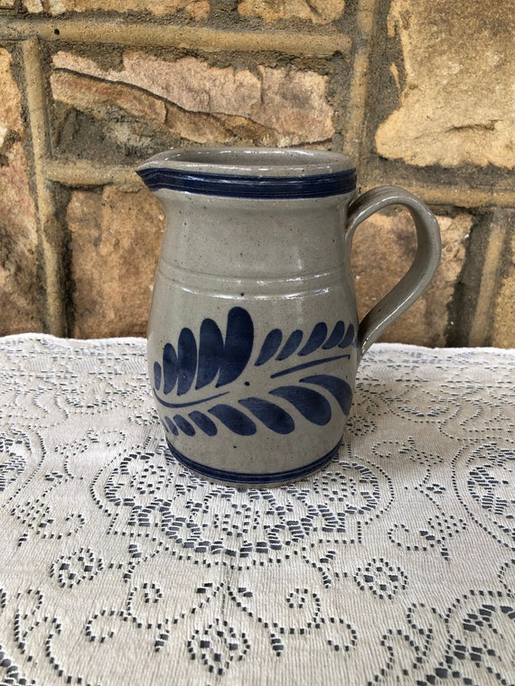 Vintage Pottery Pitcher Stoneware Pottery Vintage Pottery - Etsy