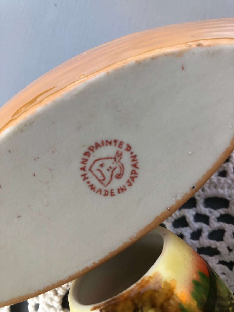 Vintage Condiment Set Salt and Pepper With Caddy Made in - Etsy