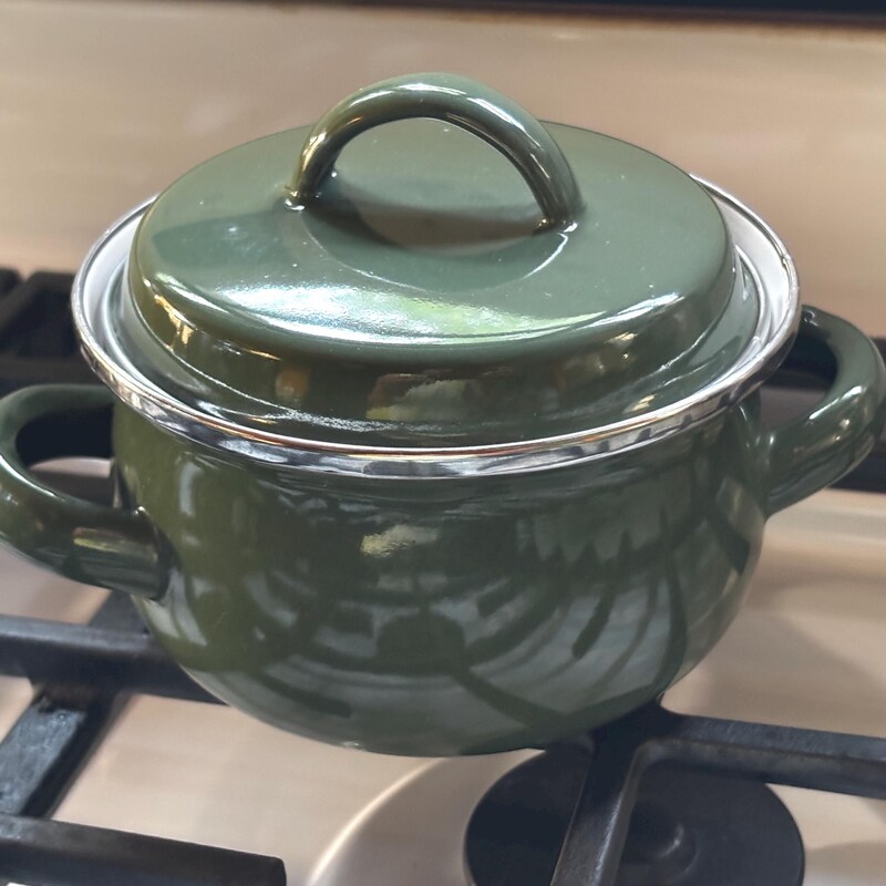 Enamel Pot With Lid - Etsy