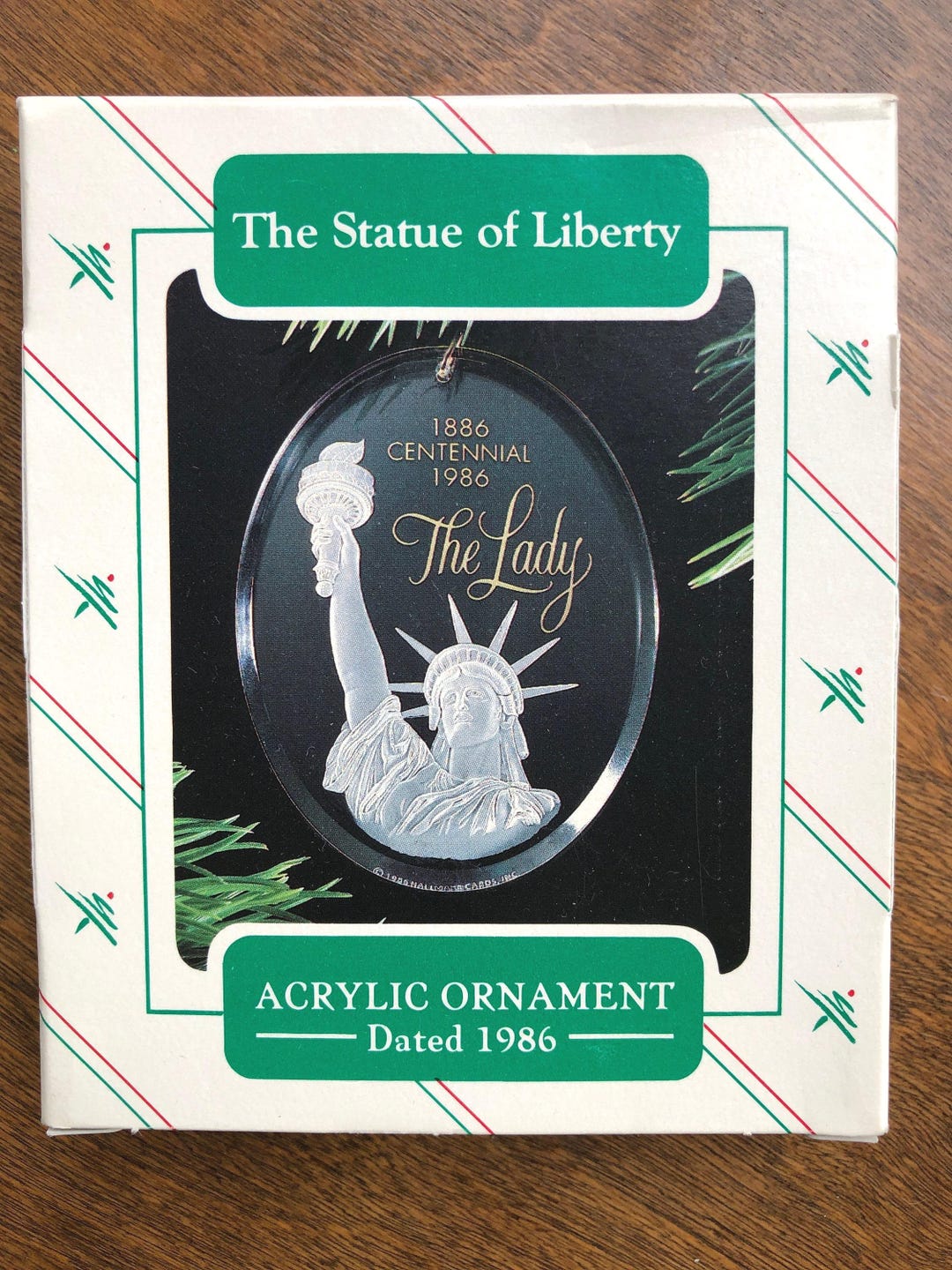 Vintage Hallmark Statue of Liberty Ornament – 1986 Centennial Acrylic ...
