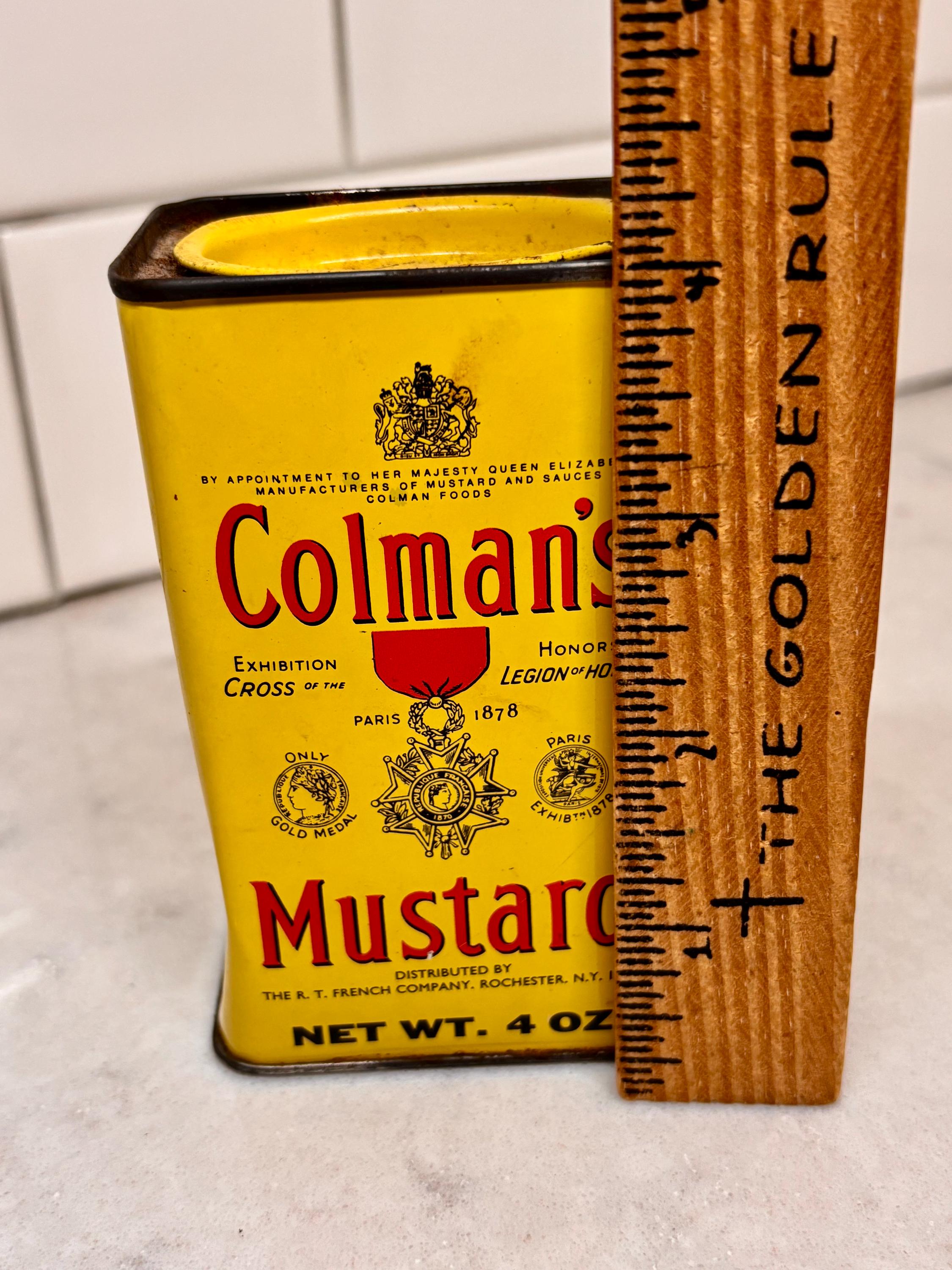 Vintage Colman's Mustard Tin – British Spice Tin, New York Dist. - Etsy
