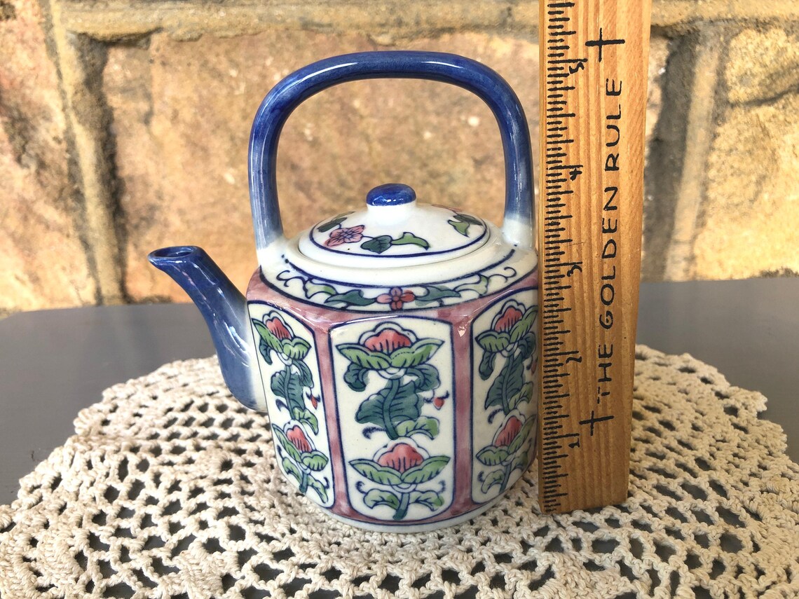 Vintage Ben Rickert Hand Painted Teapot – Single Serve Asian Decor - Etsy