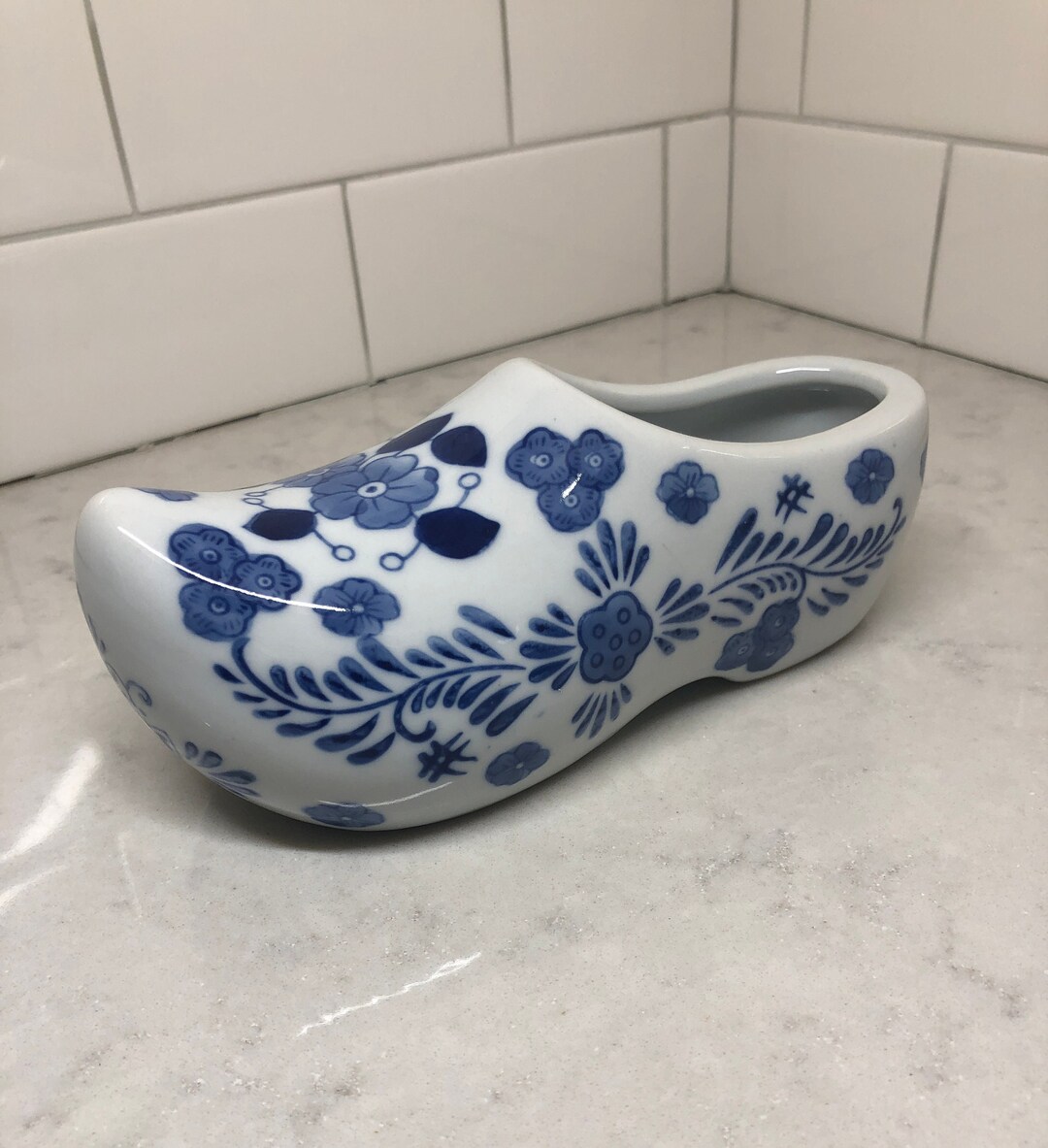 Delft Holland Dutch Shoe Glass wooden Shoe Holland Clog-style Shoe ...
