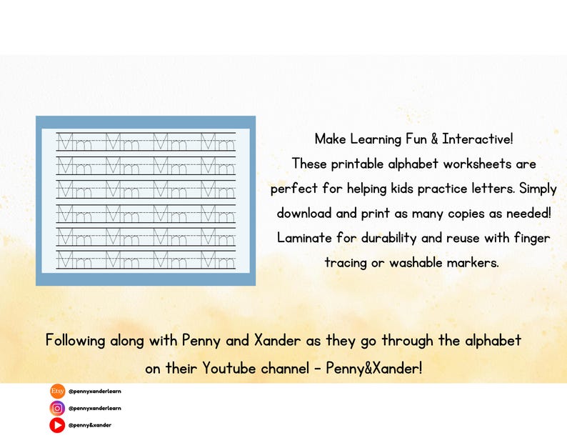 ABC Tracing Printable Worksheets | Alphabet Writing Practice for Kids ...