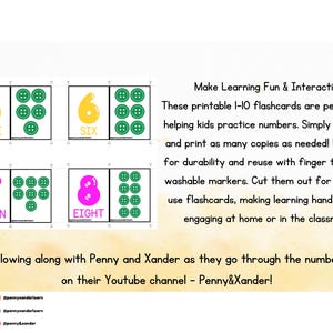 1-10 Flashcards - Printable PDF for Kids | Bright and Fun Number ...