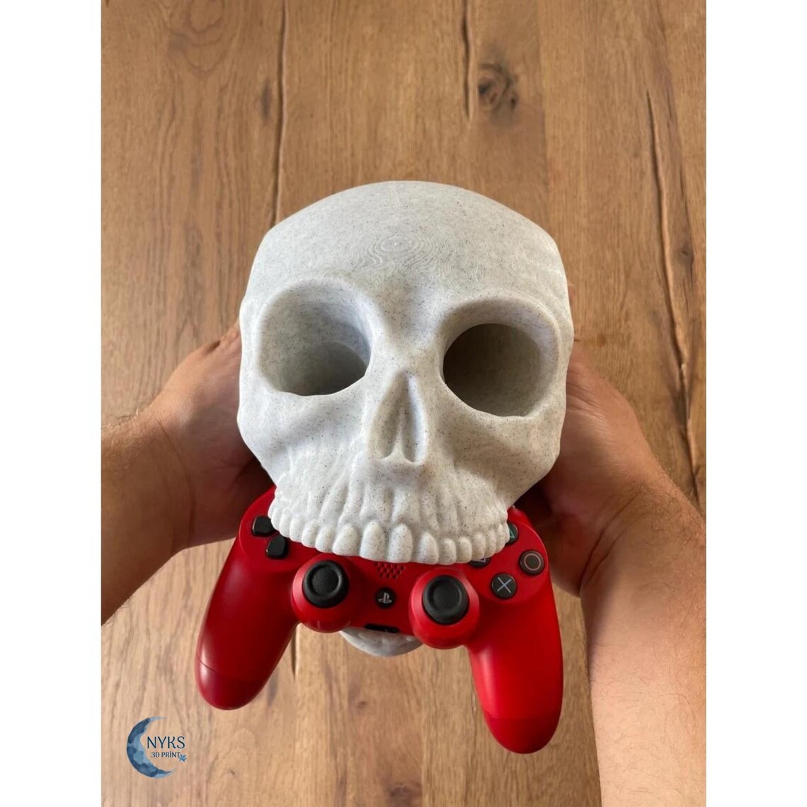Skull Headphone Holder, 3D Printed, Death's Head Headphone Stand ...