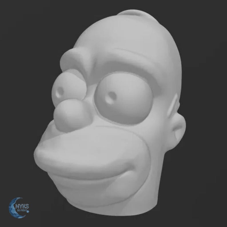 Homer Simpson Inspired Headphone Stand, 3D Printed Funny Gamer Headset ...