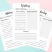 Language Study Printable Planner Pages - Instant PDF Download - Foreign ...