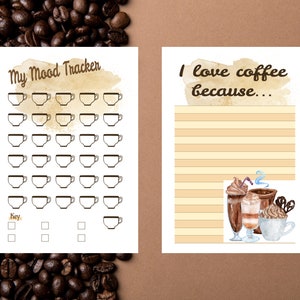 Printable Coffee Lovers Journal Kit - A4 and 6x9 Page Size- PDF Instant ...